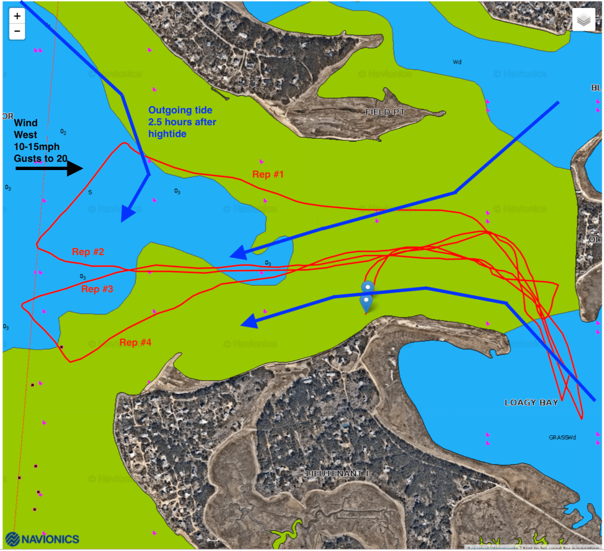 4 x 10′ / 5′ Coastal (still a bit windy) – Quantified Rowing